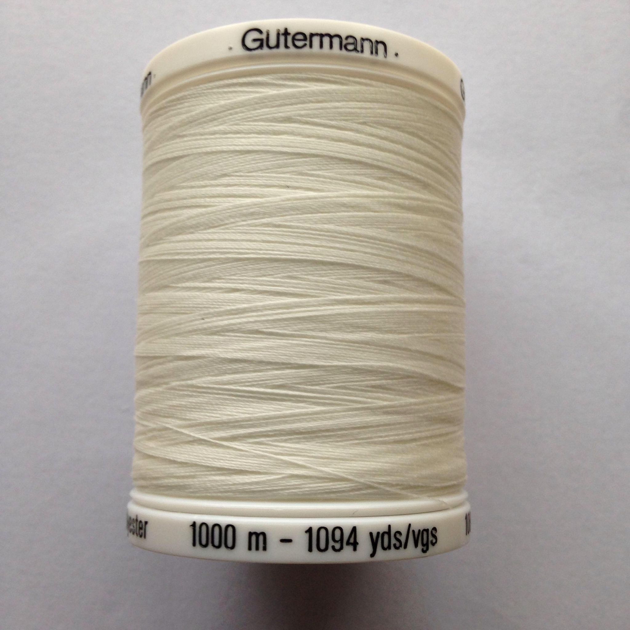 Gutermann Sew-All Polyester Thread 1000m: 0111 Bridal White - Pili Pala ...
