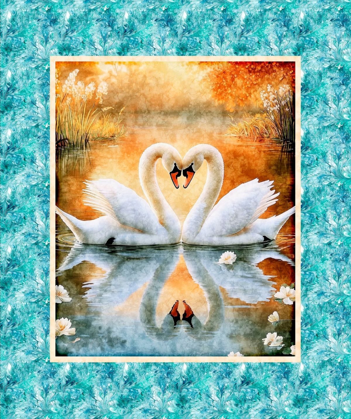 Swan Song Panel - Pili Pala Fabrics